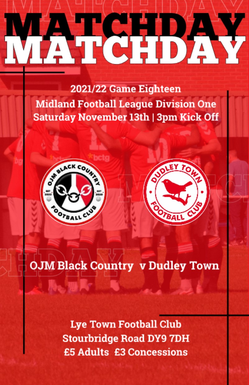 2021/22 Match Preview - OJM Black Country (A) - DUDLEY TOWN FC