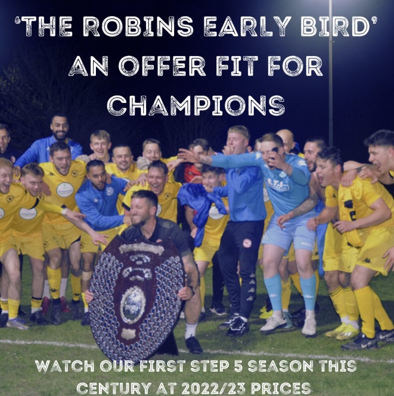 The Robins 'Early Bird' Announced - DUDLEY TOWN FC