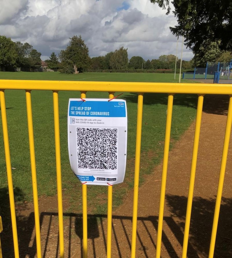 NHS QR Codes - Summertown Stars AFC