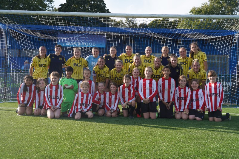 SSFC Kites guard of honour at Oxford United - Summertown Stars AFC