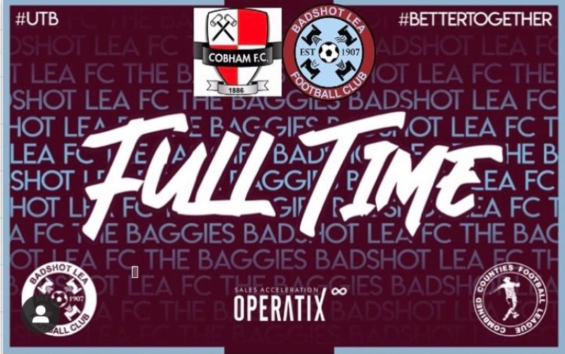 COBHAM FC 3-3 BADSHOT LEA FC - Badshot Lea Football Club