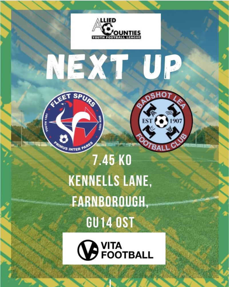 YOUNG BAGGIES BACK IN ACTION TONIGHT AT FLEET SPURS (W 5-1) - Badshot ...