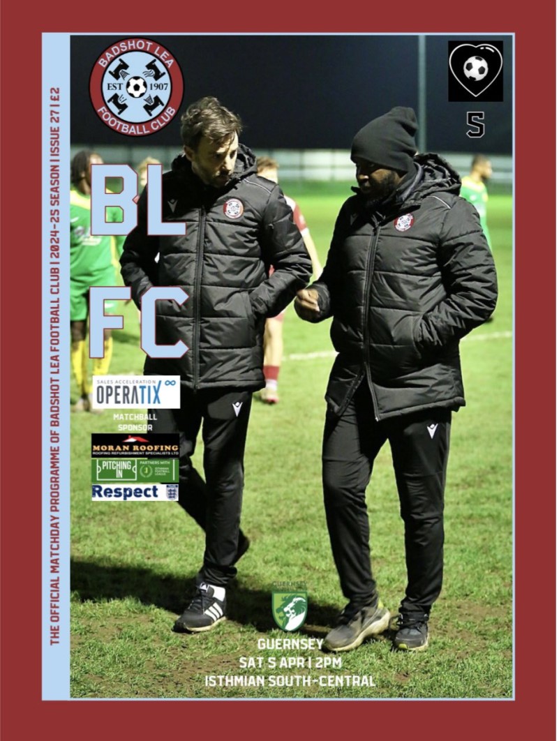 GUERNSEY MATCHDAY PROGRAMME PREVIEW - Badshot Lea Football Club