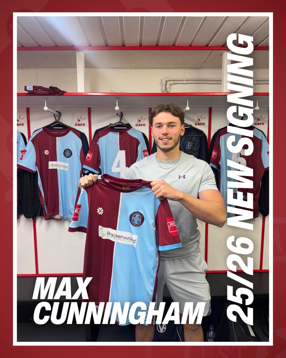NEW SIGNING - MAX CUNNINGHAM - Badshot Lea Football Club
