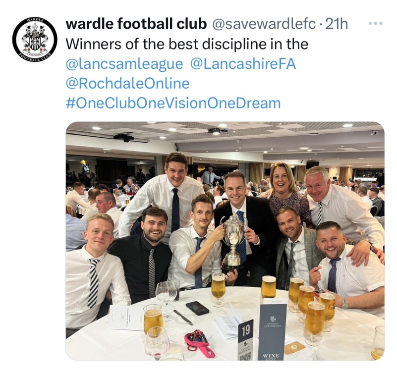 Wardle FC, Wardle FC WIN LAL FairPlay award 2023