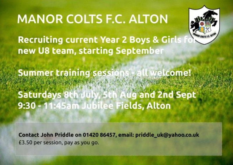 Welcome to the official website of Manor Colts YFC | Alton, Hampshire
