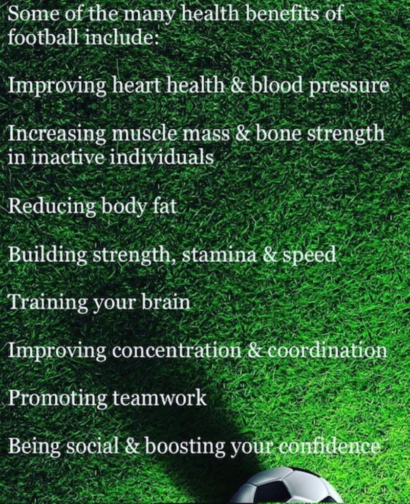 Health benefits of football! - Manor Colts YFC