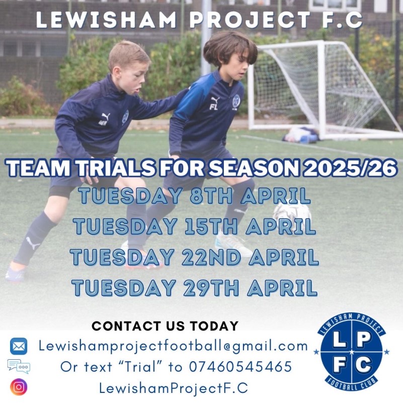 Lewisham Project FC Season 25/26 - Lewisham Project FC