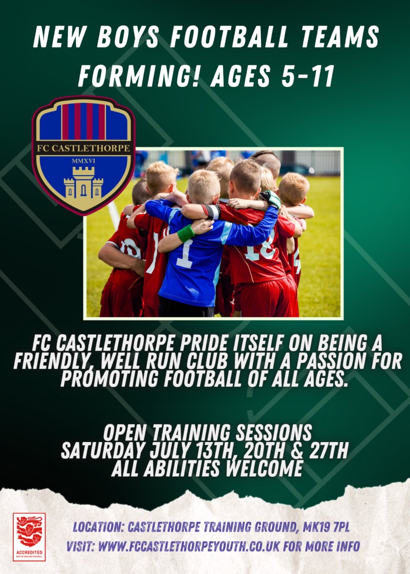 Welcome to the official website of FC Castlethorpe Youth | Castlethorpe ...