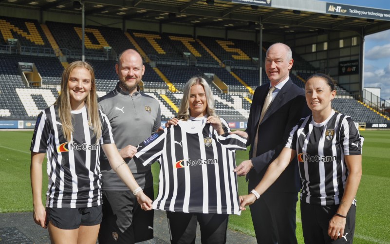 Home Shirt Sponsors Looking Sharp - Notts County Women FC