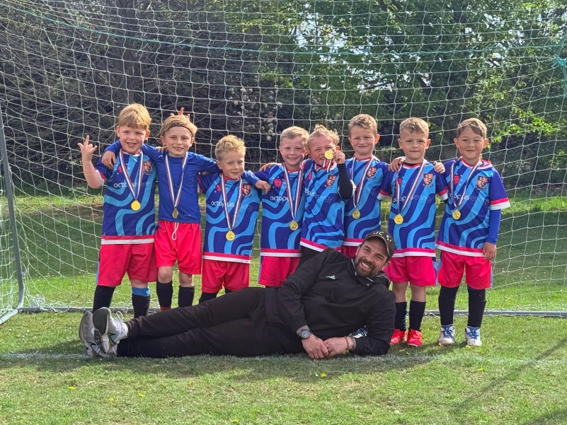 Under 6 team play their first match - St Johns Youth