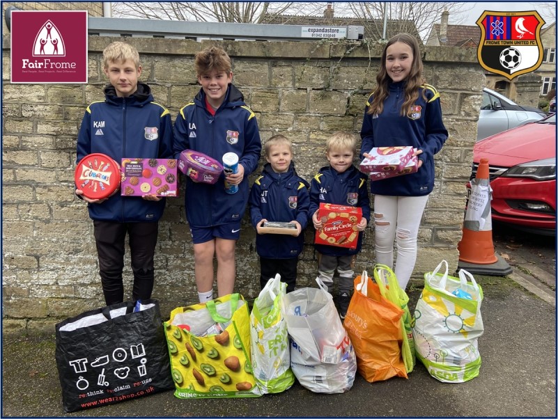 Frome Town United , Christmas Food Donation to Fair Frome