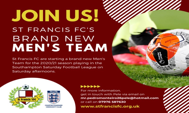St Francis Football Club, NEW Men's Team at St Francis FC