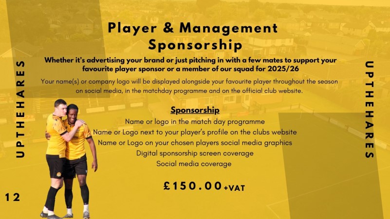 Management Sponsorship - March Town United FC