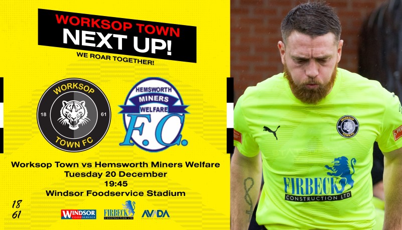 NEXT UP: Hemsworth Miners Welfare (H) (Sheffield and Hallamshire Senior ...