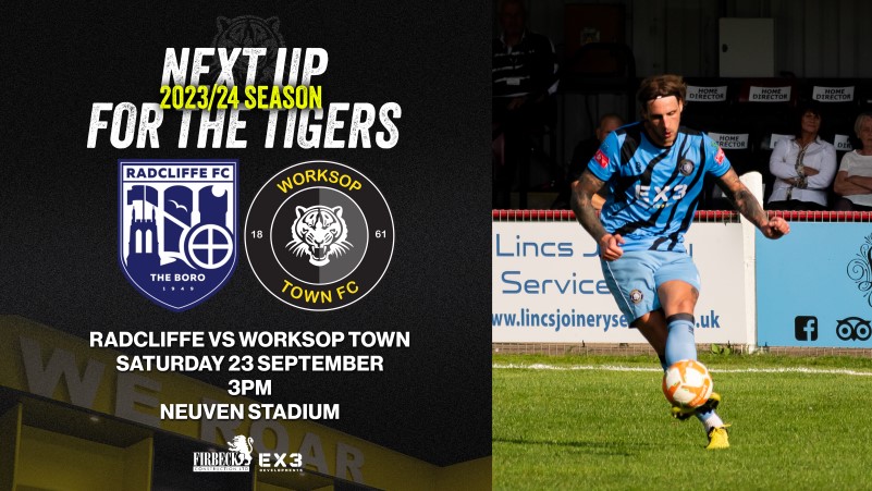 Worksop Town FC, MATCH PACK: Radcliffe (A) 23.09.23