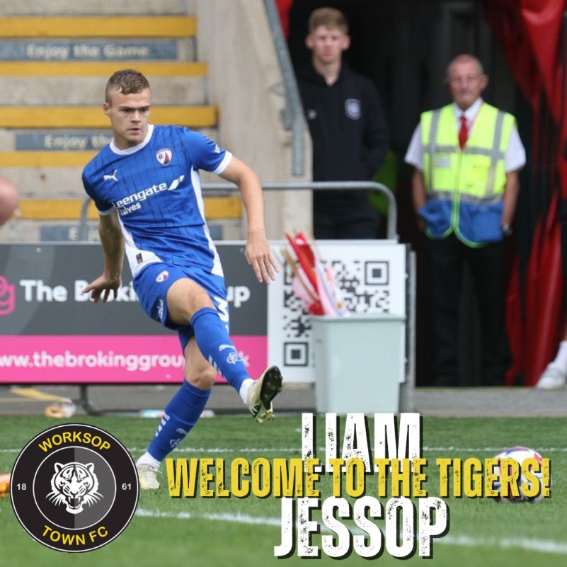 Liam Jessop signs for the Tigers - Worksop Town FC