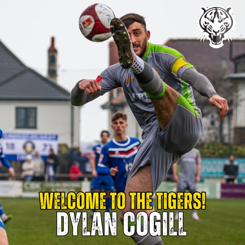 Dylan Cogill signs for the Tigers - Worksop Town FC