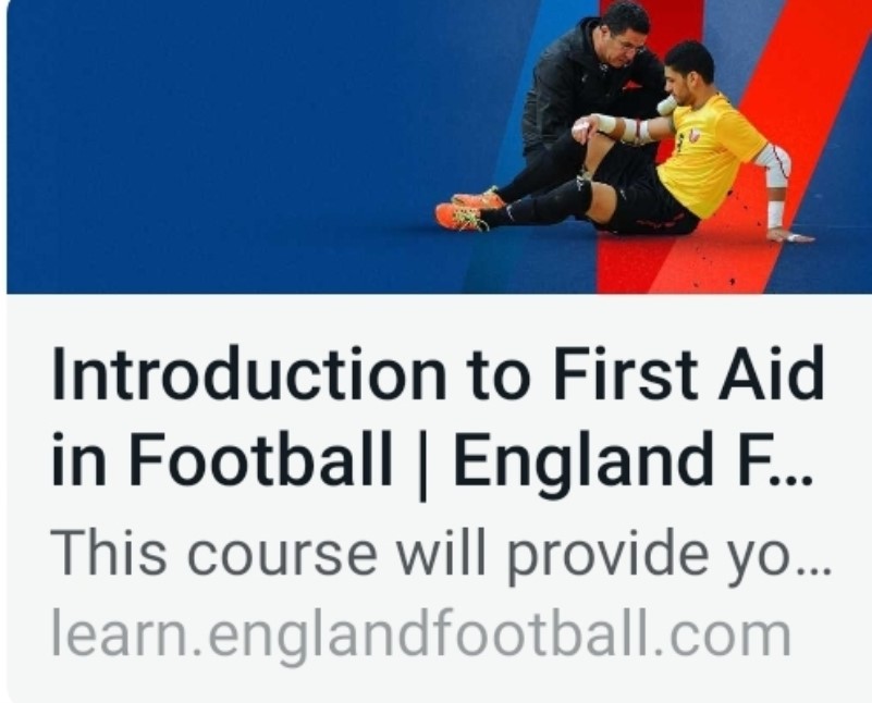 First Aid Course - NORTH WALKDEN FC