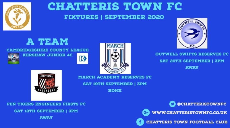 FIXTURES RELEASED ¦ A TEAM - Chatteris Town FC