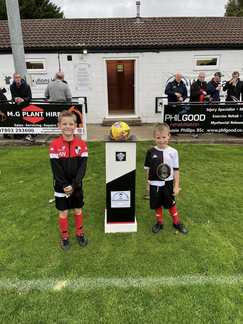 Harry and Charlie proud mascots at Saturday's match against Bridgwater ...