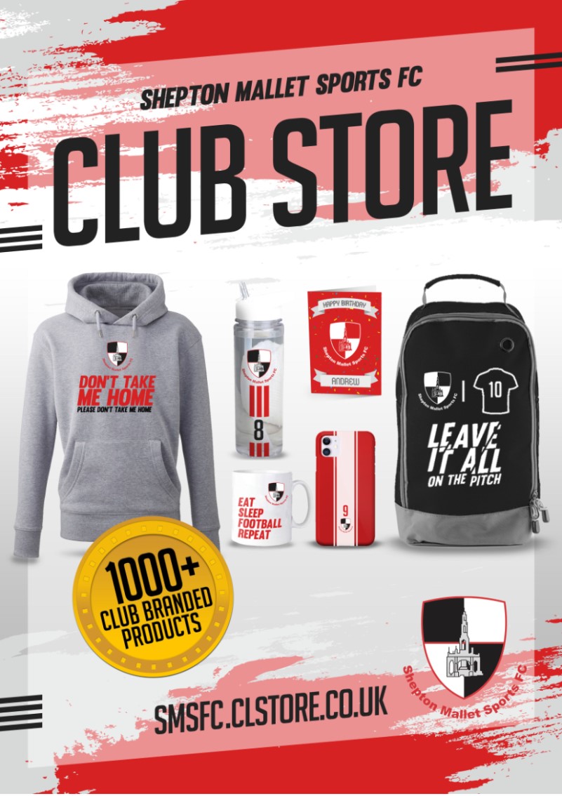 New club merchandise shop Open! ⚫️⚪️⚽️🏆 - Shepton Mallet Sports FC