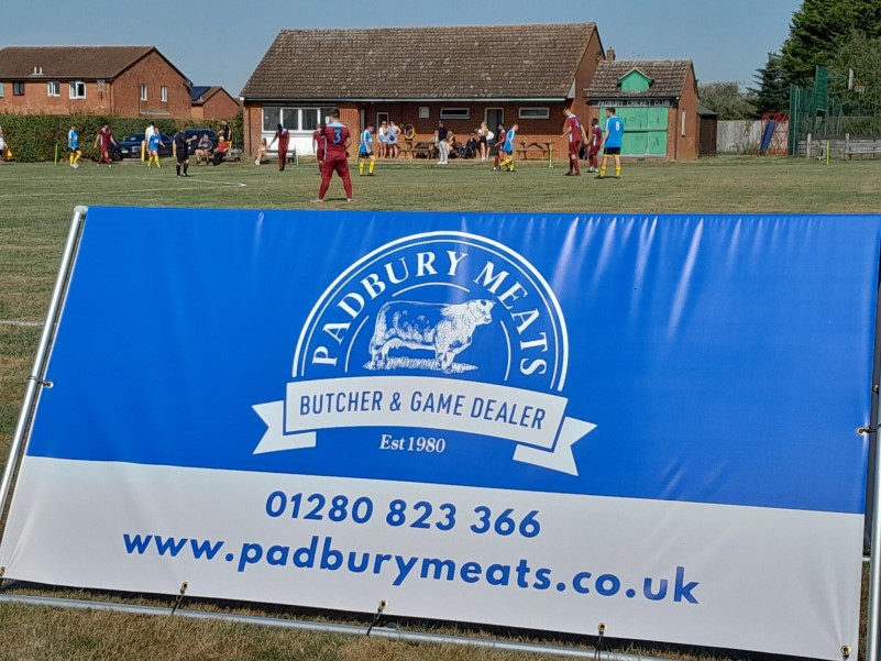 Sponsors Match Day Boards - Padbury Village Football Club