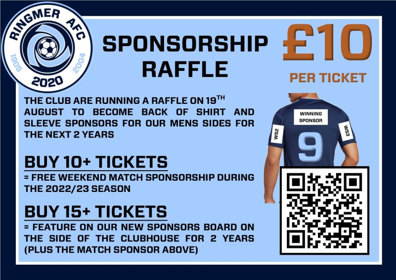 SPONSORSHIP RAFFLE - Ringmer AFC