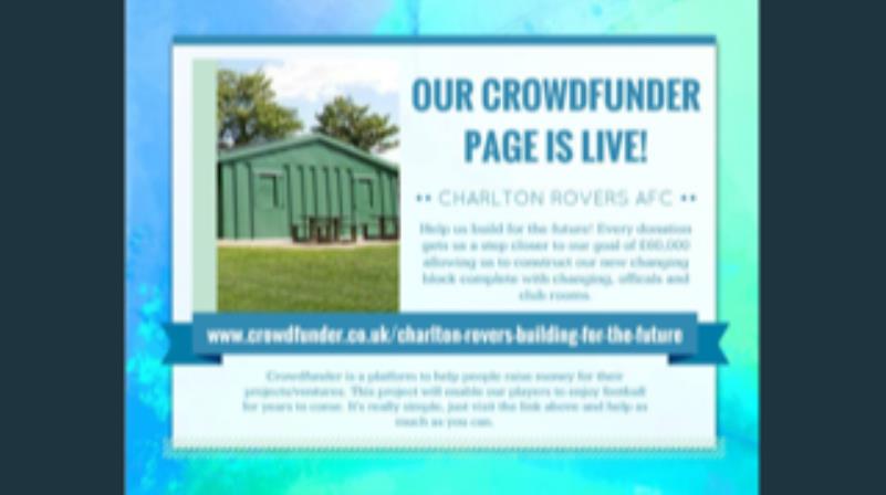 PHASE 2 OF OUR CROWDFUNDING IS NOW LIVE - Charlton Rovers AFC