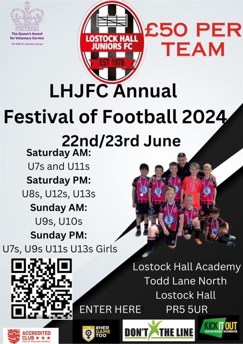 LHJFC Festival of Football 2024 - Lostock Hall Juniors Football Club