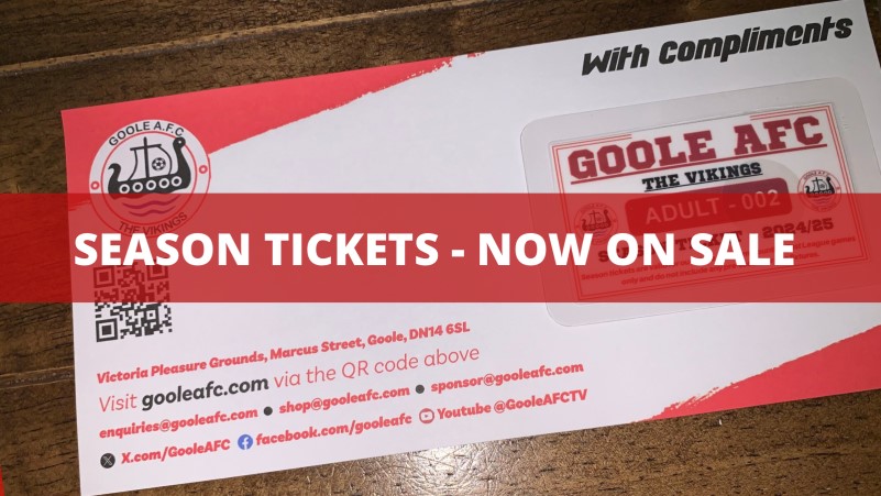 Goole AFC , Season Tickets Now On Sale