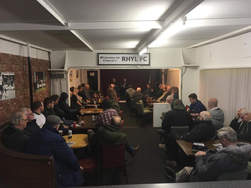 Open Meeting held at Rhyl FC - CPD Y RHYL 1879