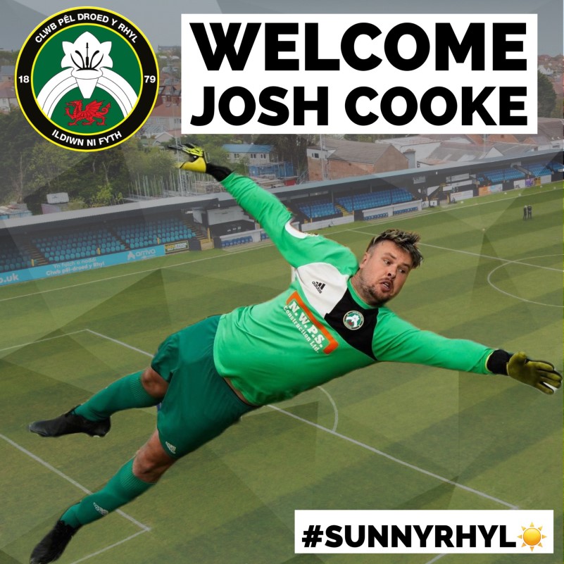 Josh Cooke joins the lilywhites - CPD Y RHYL 1879