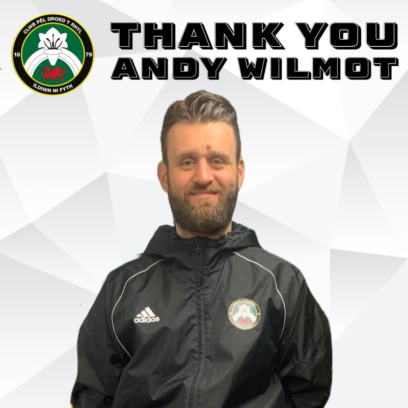 Andy Wilmot Departs - CPD Y RHYL 1879
