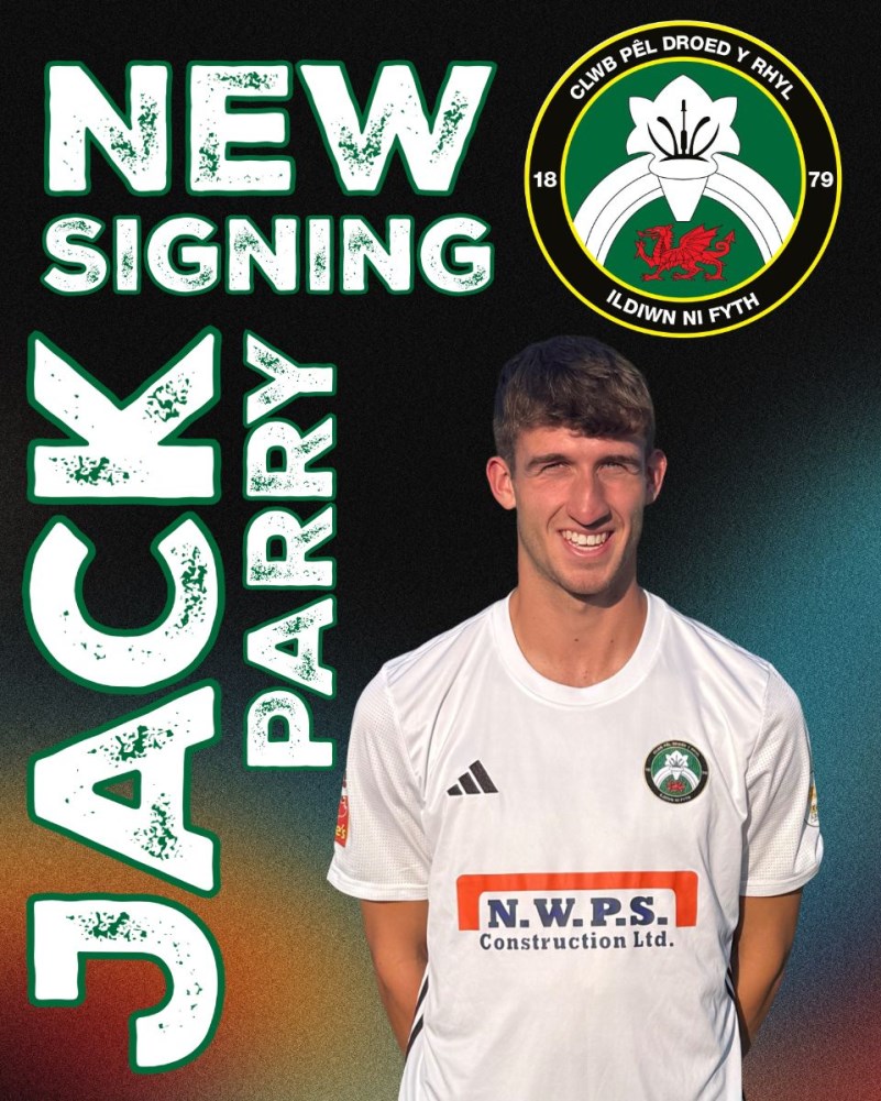 Jack Parry joins CPD Y Rhyl 1879 - CPD Y RHYL 1879