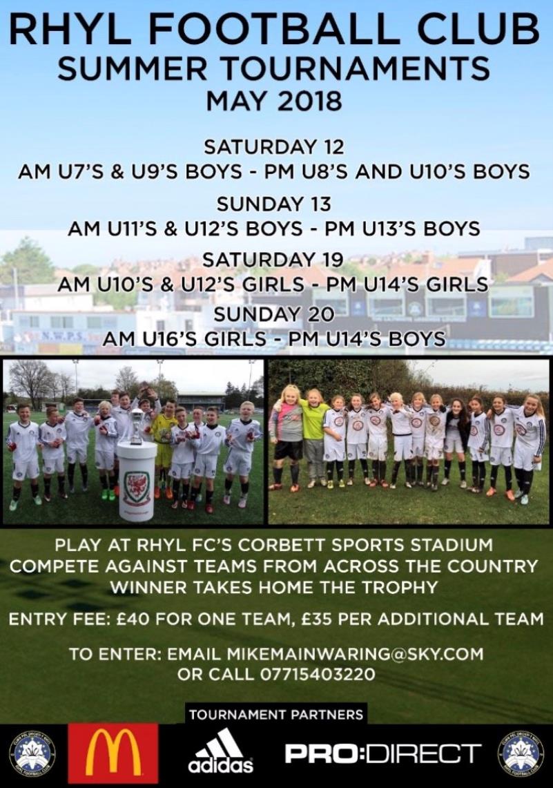 Summer Tournaments at Rhyl - CPD Y RHYL 1879