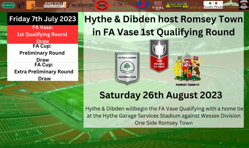 FA Vase 1st Qualifying Round Draw Made - Hythe & Dibden FC