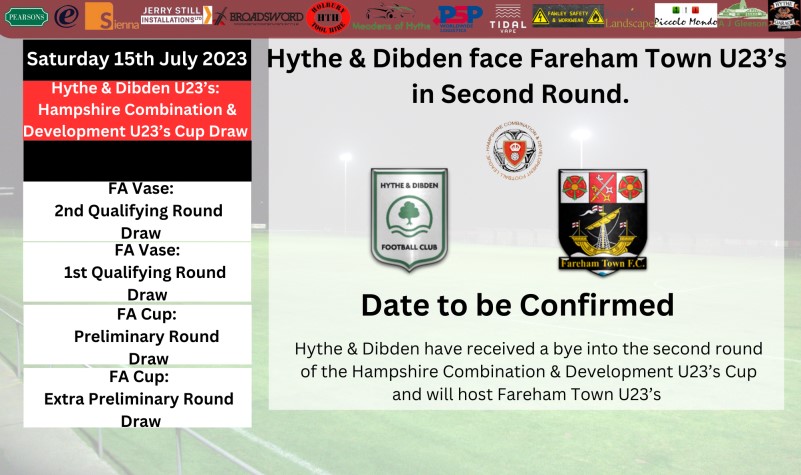Hythe & Dibden FC, Under 23’s Learn U23 Cup Opponents.