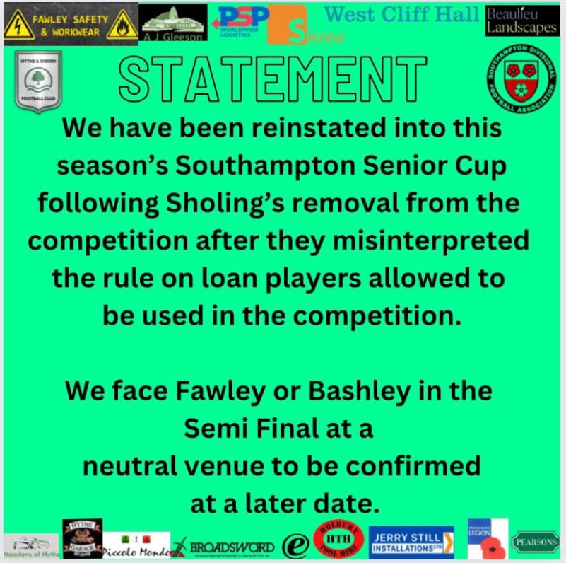 Club Statement - Hythe & Dibden FC