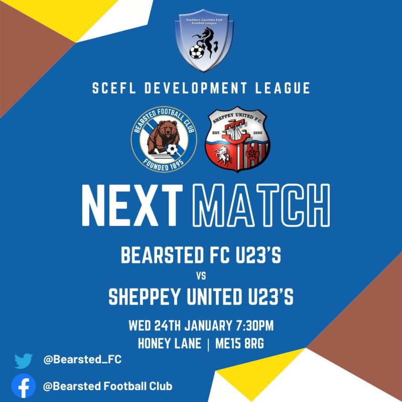 Sheppey United next for the U23's - Bearsted FC