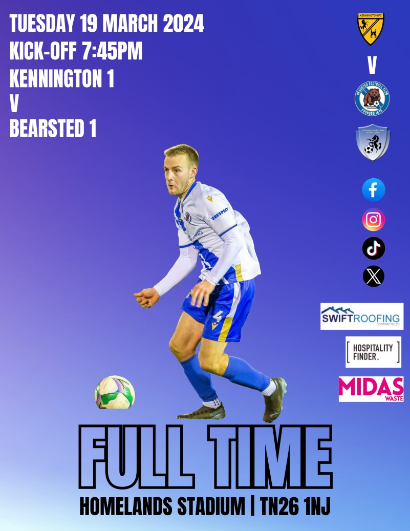 Kennington 1 Bearsted 1 - Bearsted FC