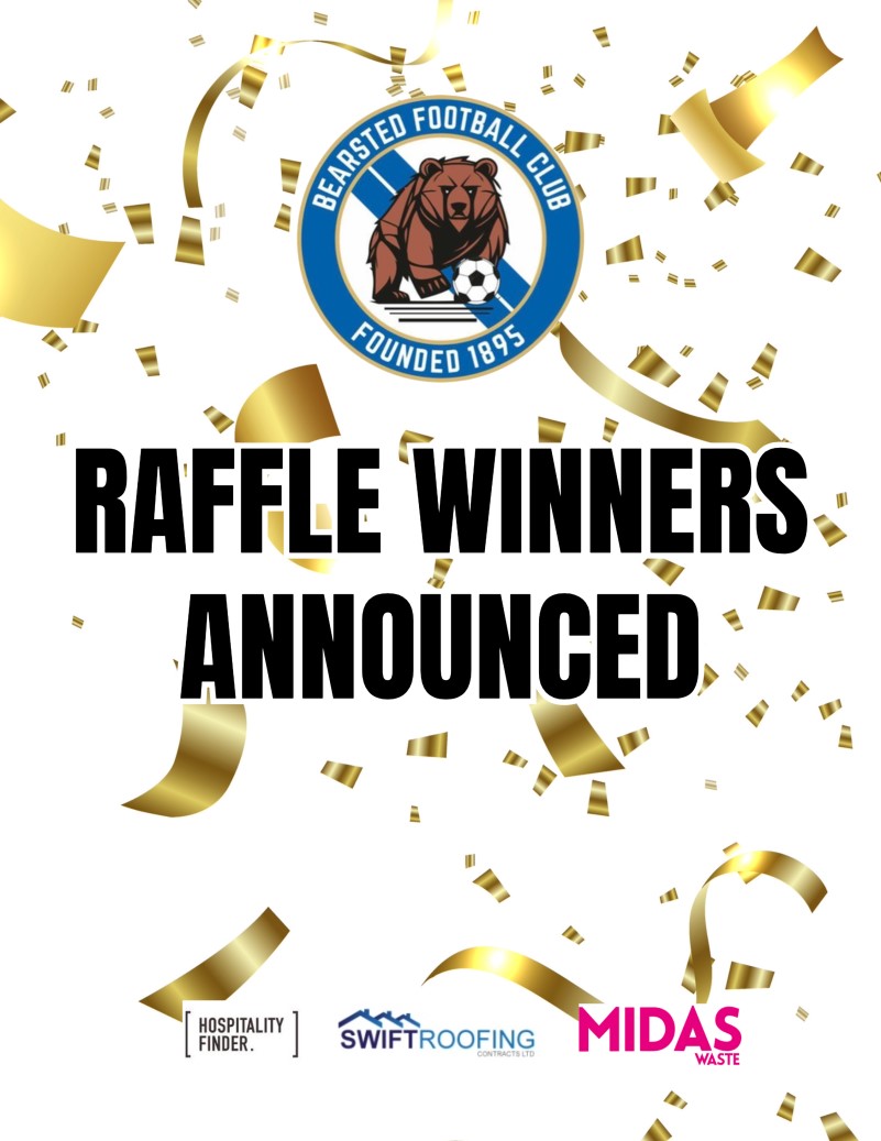 Raffle Prize Winners - Bearsted FC