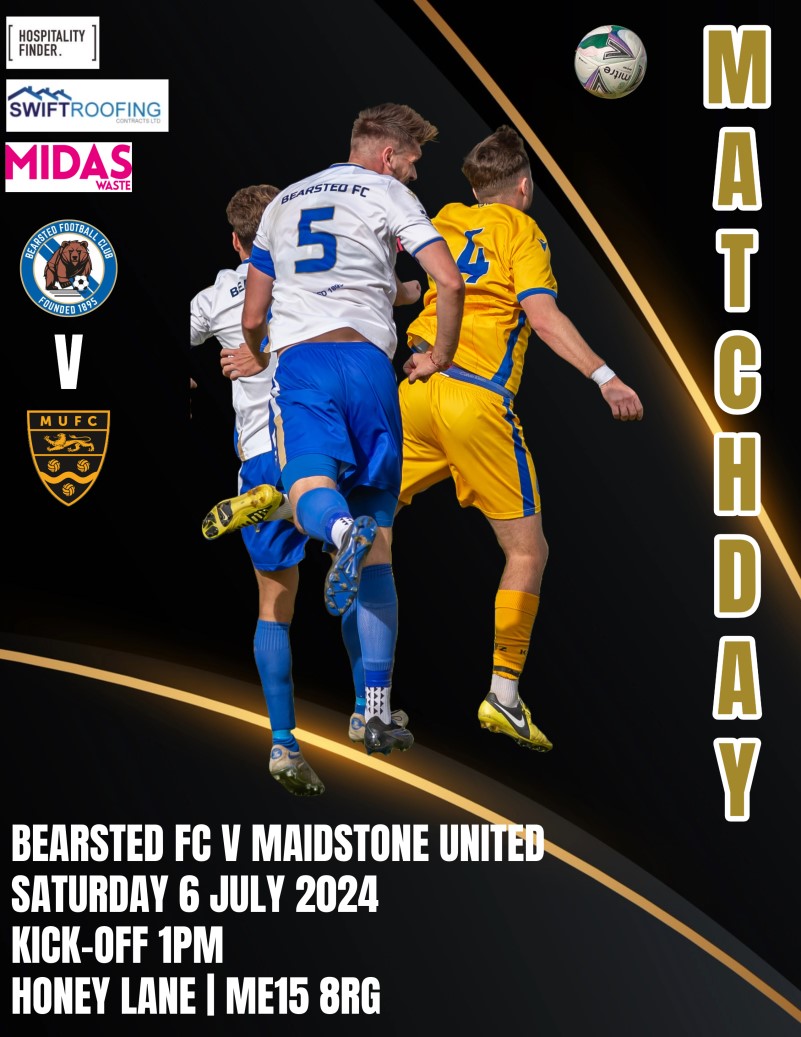 MATCHDAY!! Today's opponents are Maidstone United - Bearsted FC