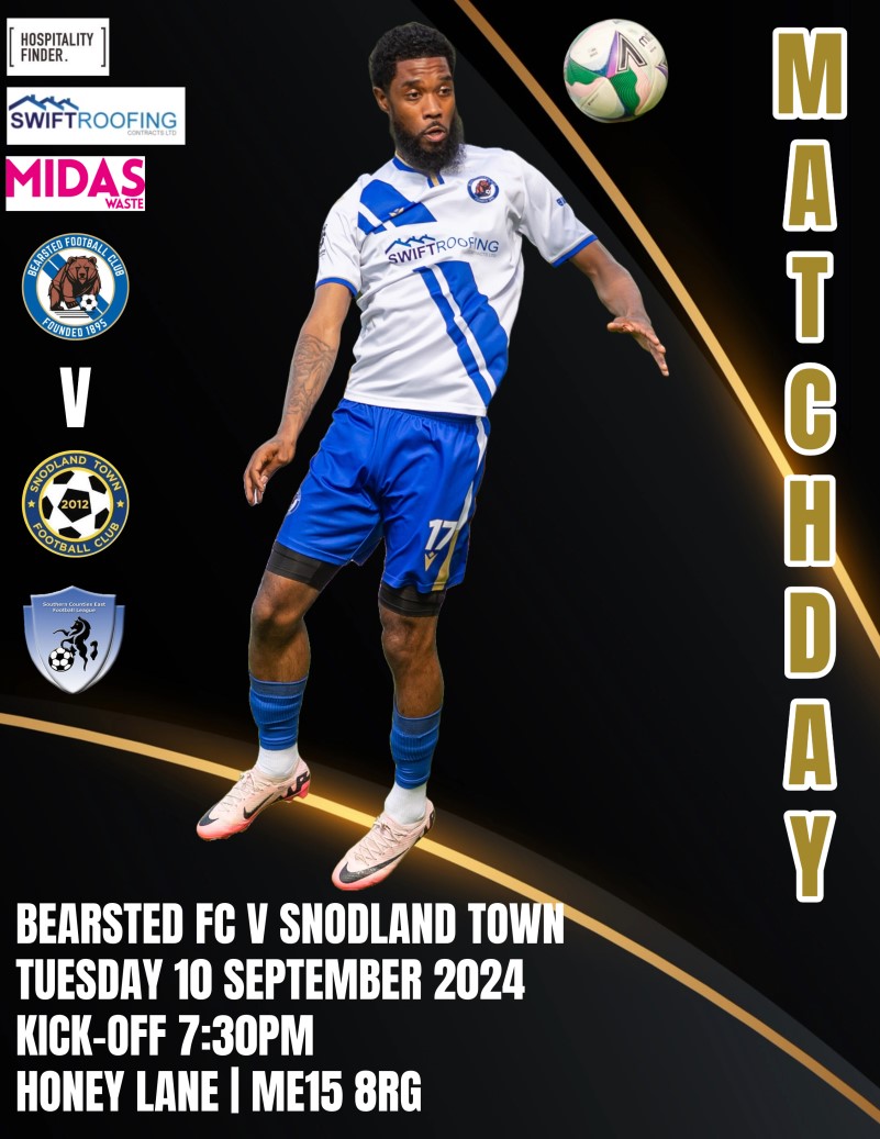 MATCHDAY!! Tonight we face Snodland Town - Bearsted FC