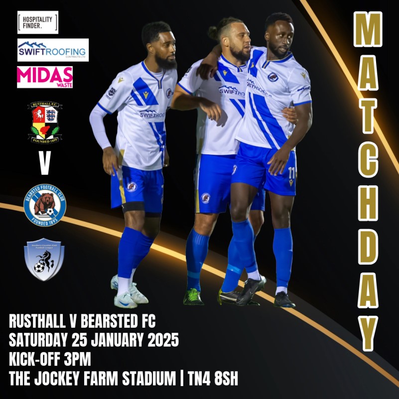 MATCHDAY!! Today we face Rusthall away - Bearsted FC