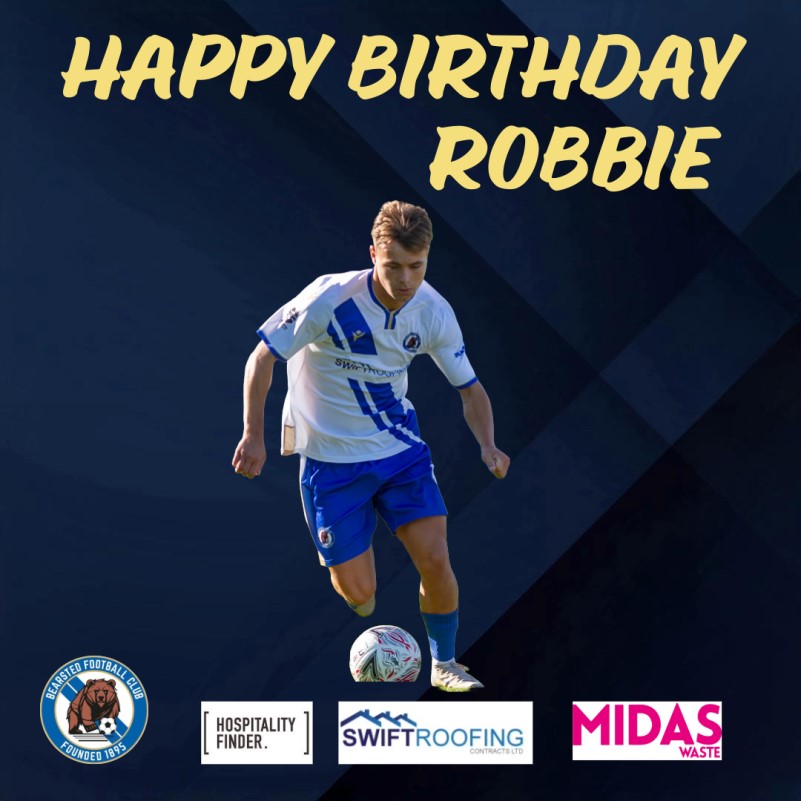 Happy Birthday Robbie - Bearsted FC