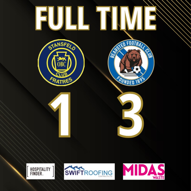 Stansfeld 1 Bearsted 3 - Bearsted FC