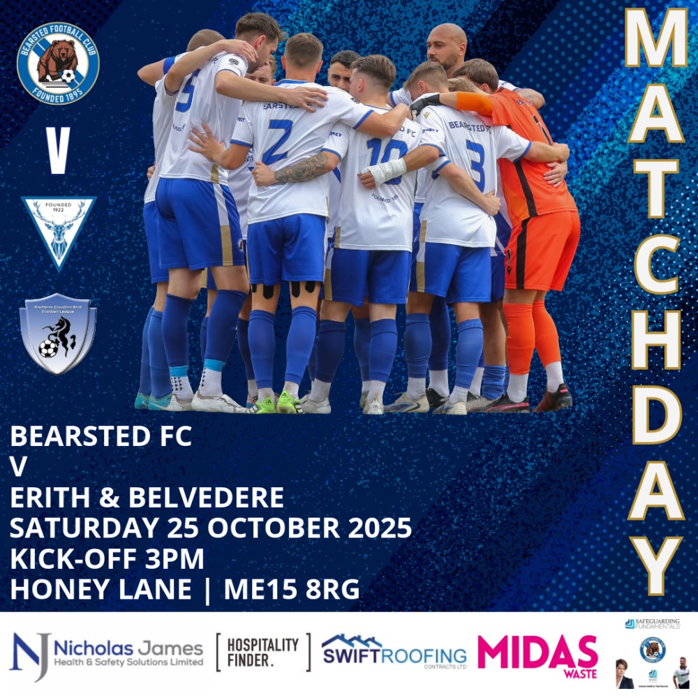 MATCHDAY!! Today we are at home to Erith & Belvedere - Bearsted FC