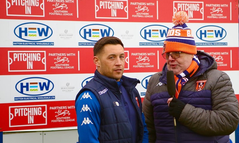 Lee Vaughan talked to Stuart Morse after the late winner against Long ...