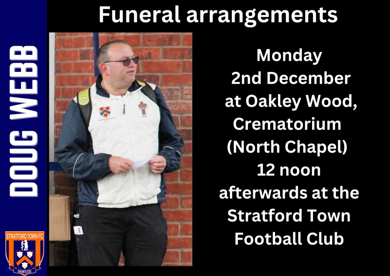 Farewell Doug - Stratford Town Football Club